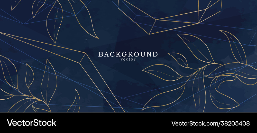 Abstract background art with botanical leaves Vector Image