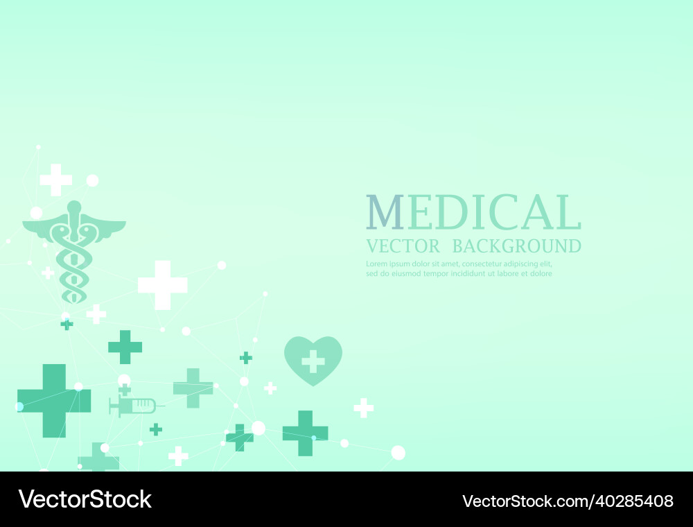 Abstract modern medical icon wallpaper Royalty Free Vector