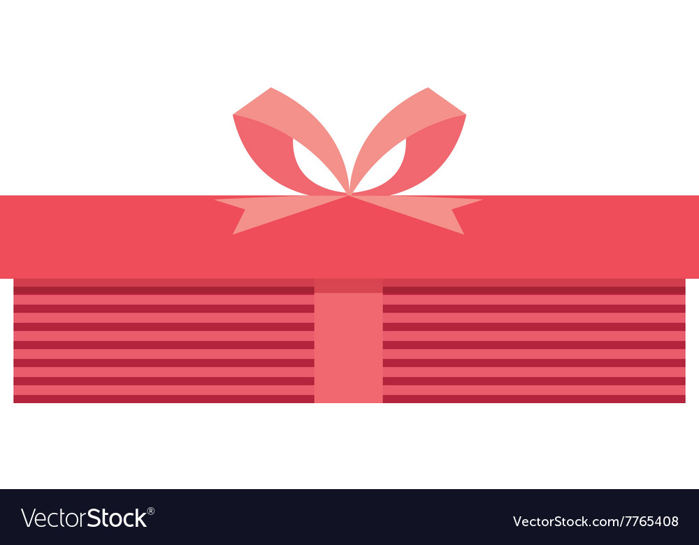 Cute present object Royalty Free Vector Image - VectorStock