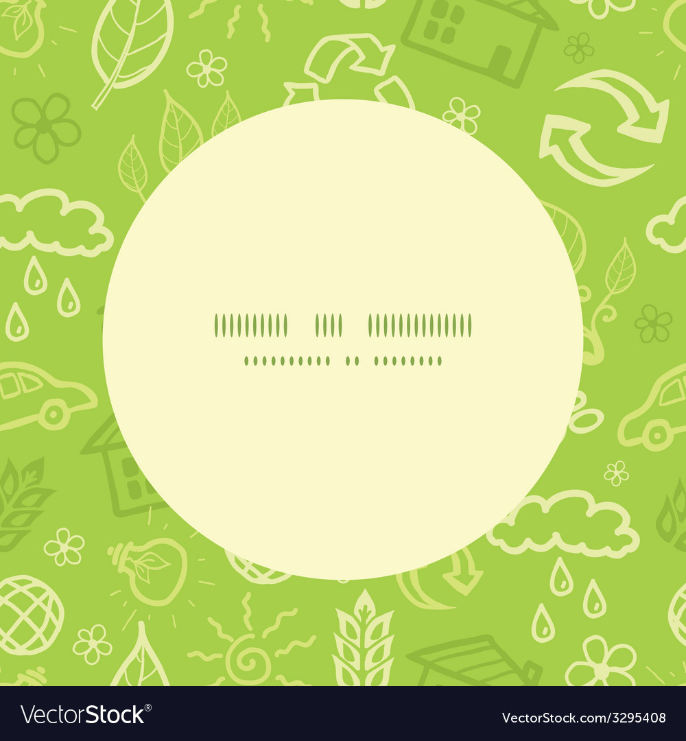 Environmental frame seamless pattern background Vector Image