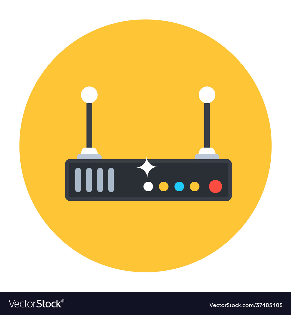 Network router Royalty Free Vector Image - VectorStock