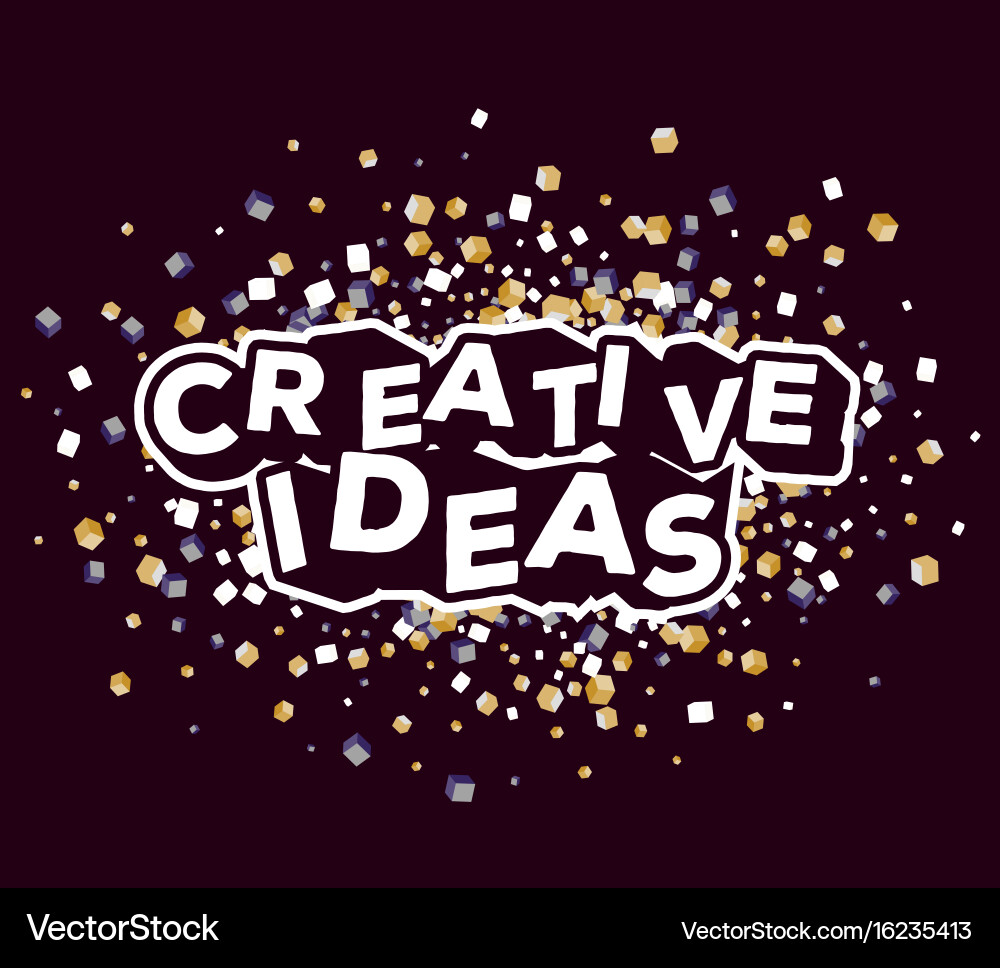 Business of three dimensional words creative Vector Image