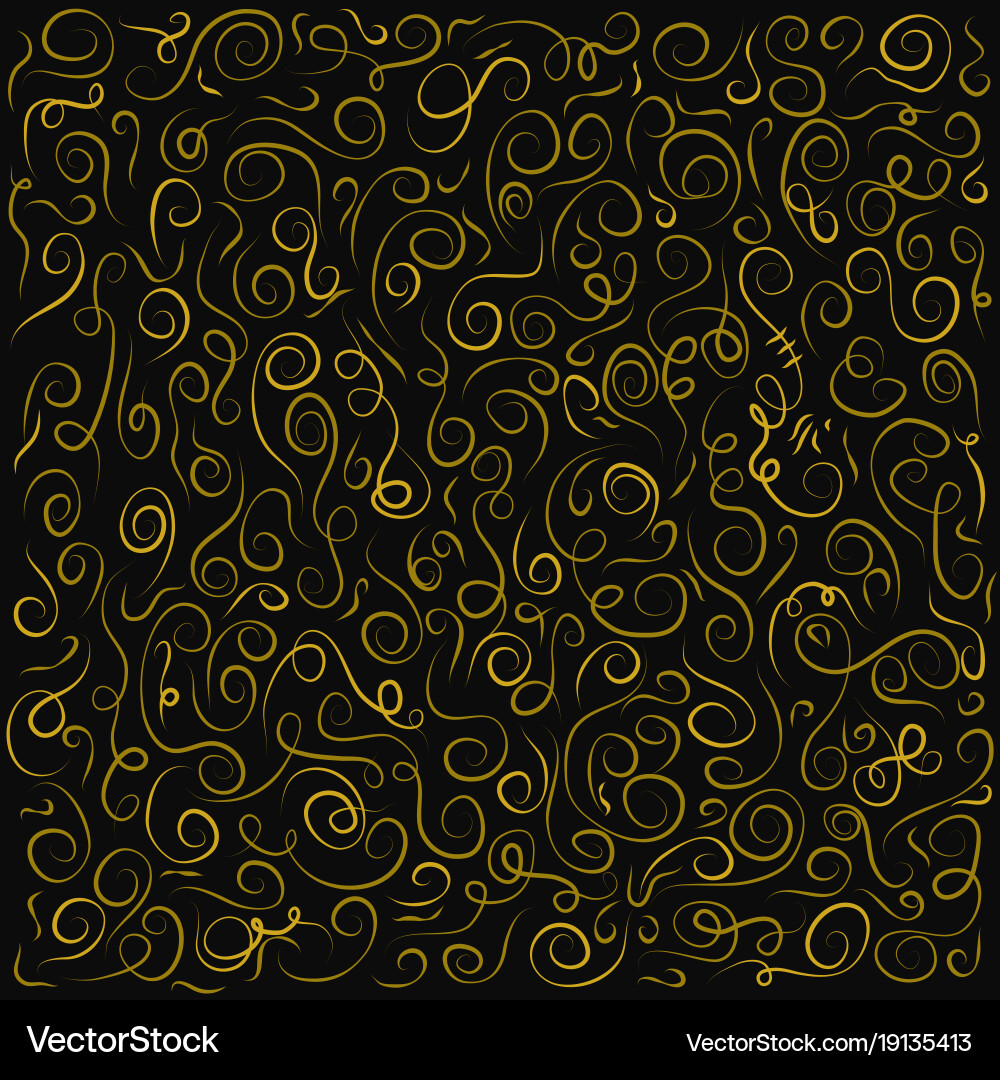 Hand drawn curls and swirls collections Royalty Free Vector