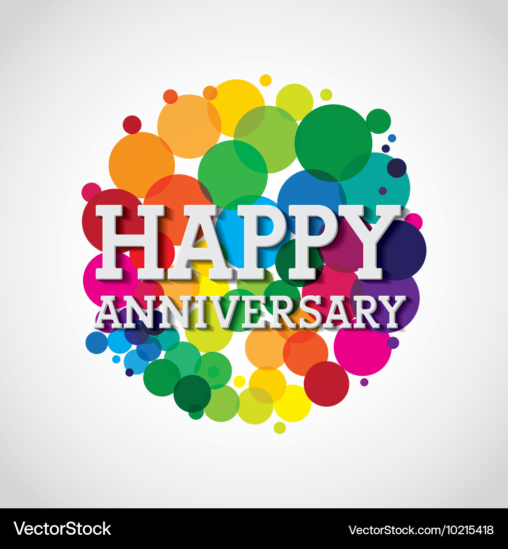 Anniversary card icon design Royalty Free Vector Image