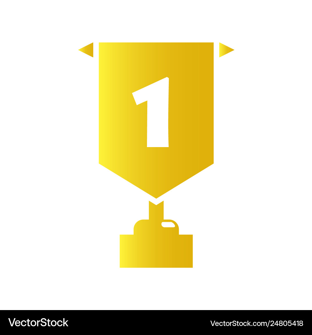 Award icon on background for graphic and web Vector Image