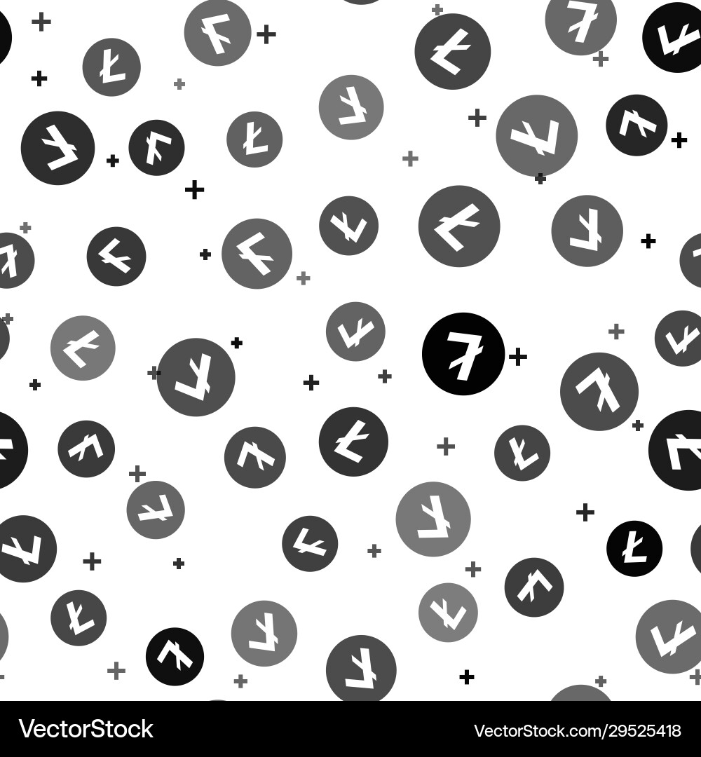 Black cryptocurrency coin litecoin ltc icon Vector Image