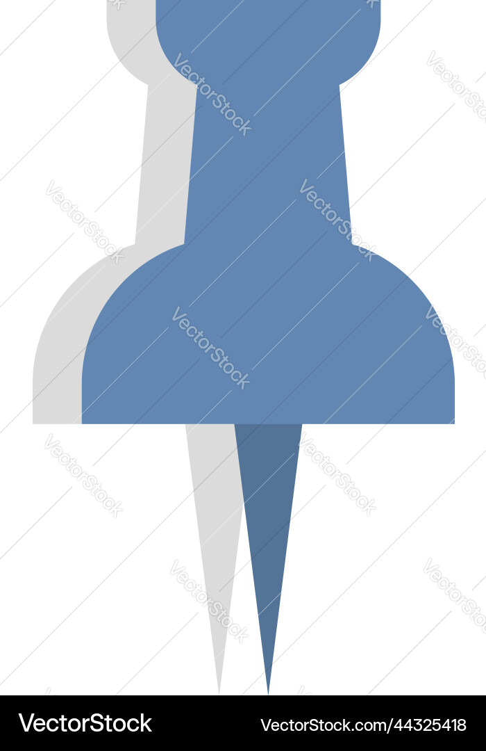 Business pin on a white background Royalty Free Vector Image