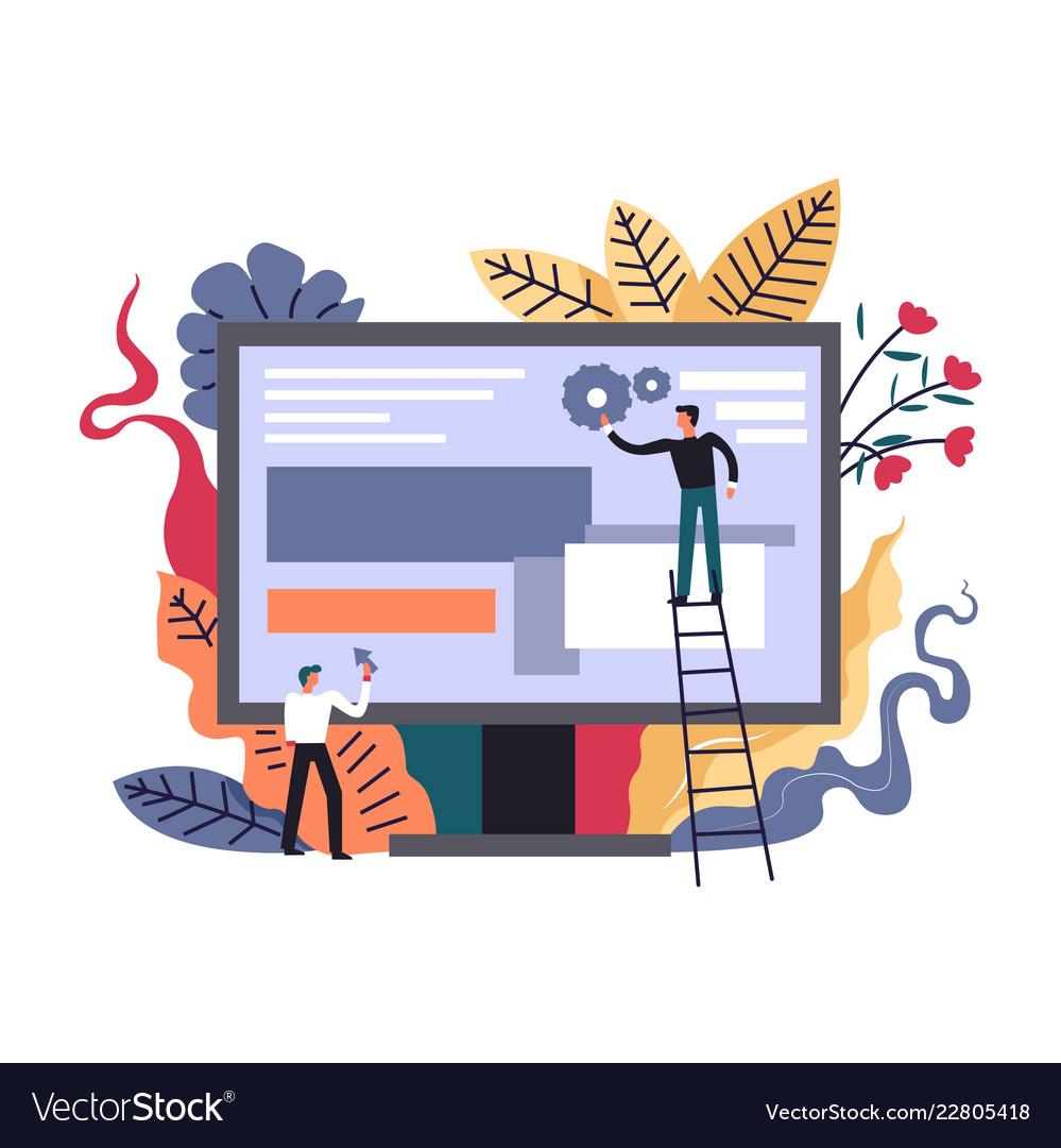 Internet advancing technologies developers Vector Image