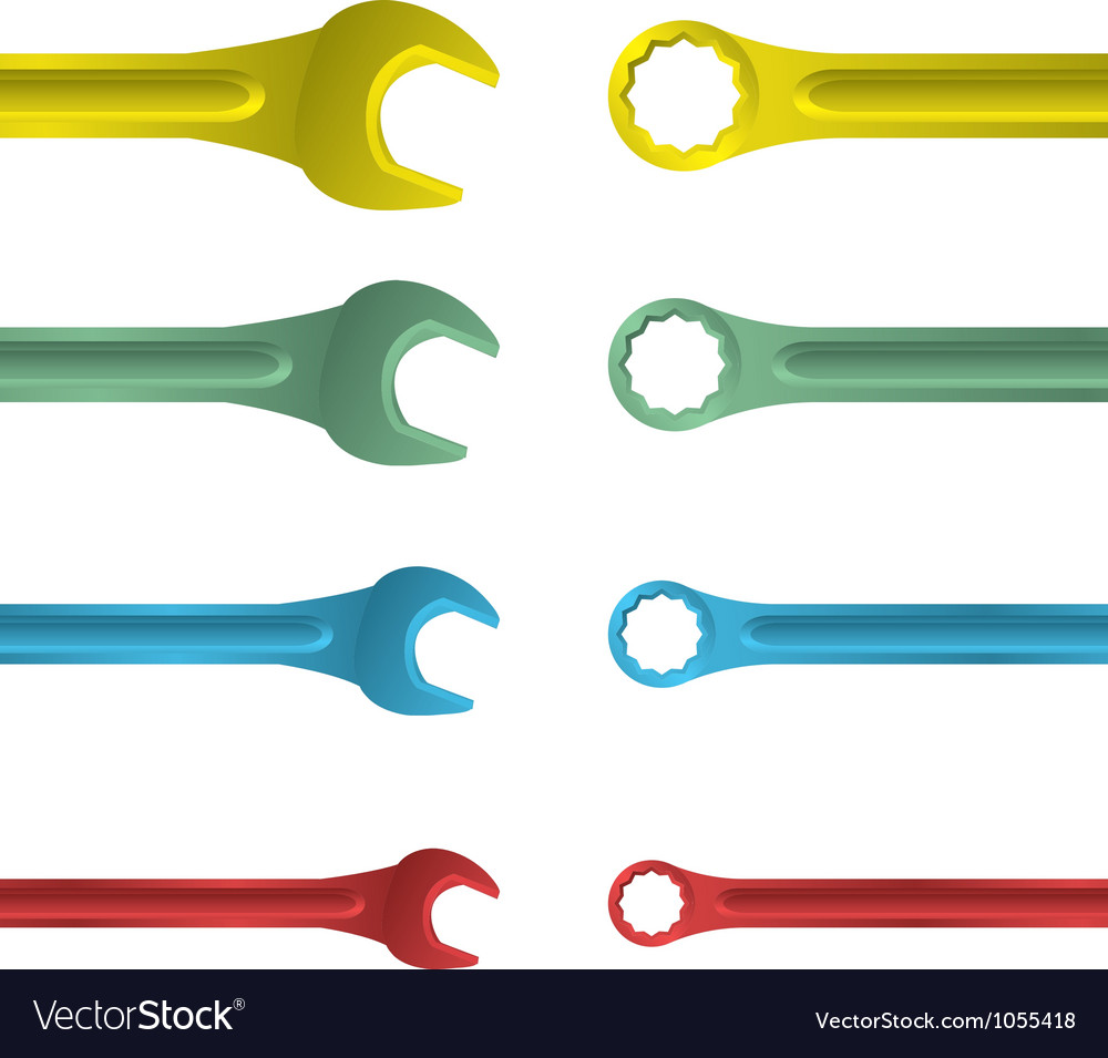 Spanner tools Royalty Free Vector Image - VectorStock