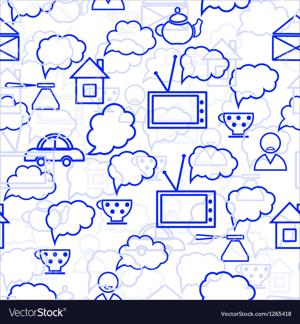 Speech bubbles background Royalty Free Vector Image