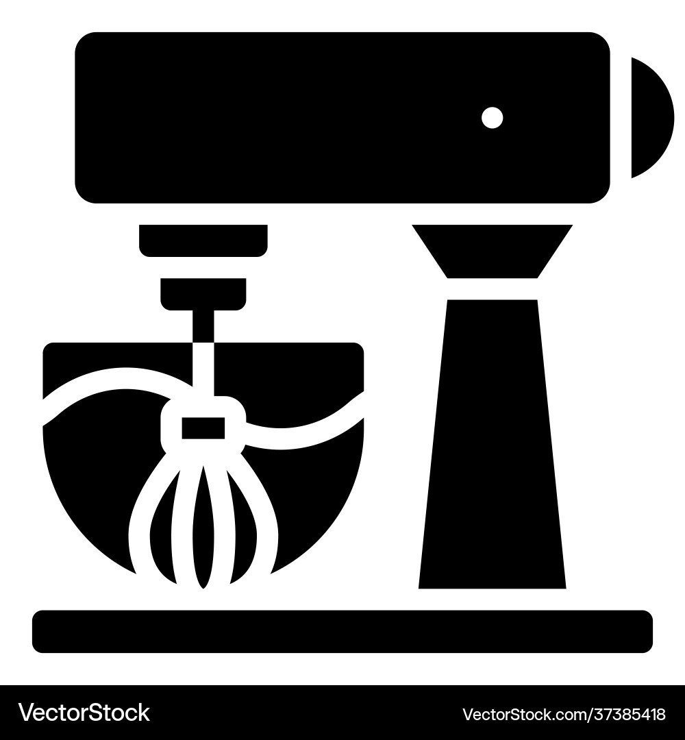 Stand mixer icon bakery and baking related Vector Image