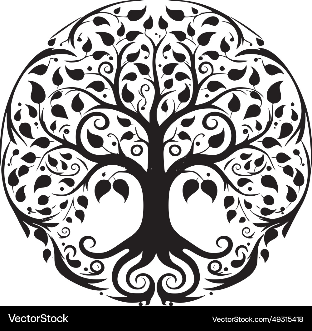 Tree - high quality logo - ideal for t-shirt Vector Image