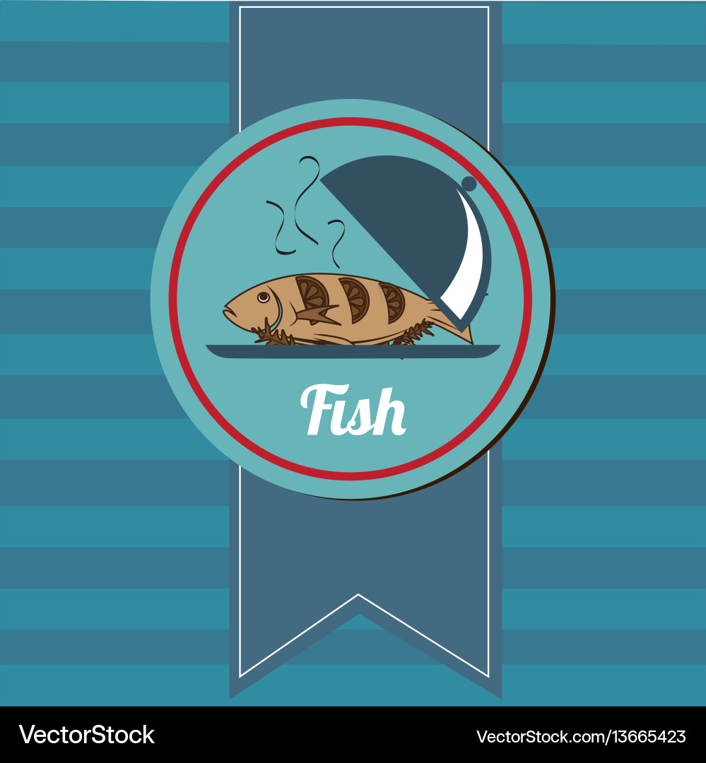 Food design over blue background Royalty Free Vector Image