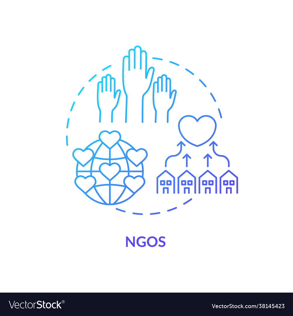Ngos concept icon Royalty Free Vector Image - VectorStock Ngos concept icon Royalty Free Vector Image - VectorStock