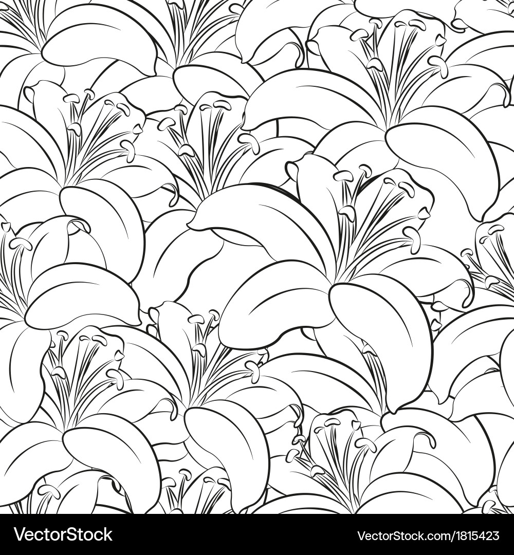 Seamless floral background clip art Royalty Free Vector