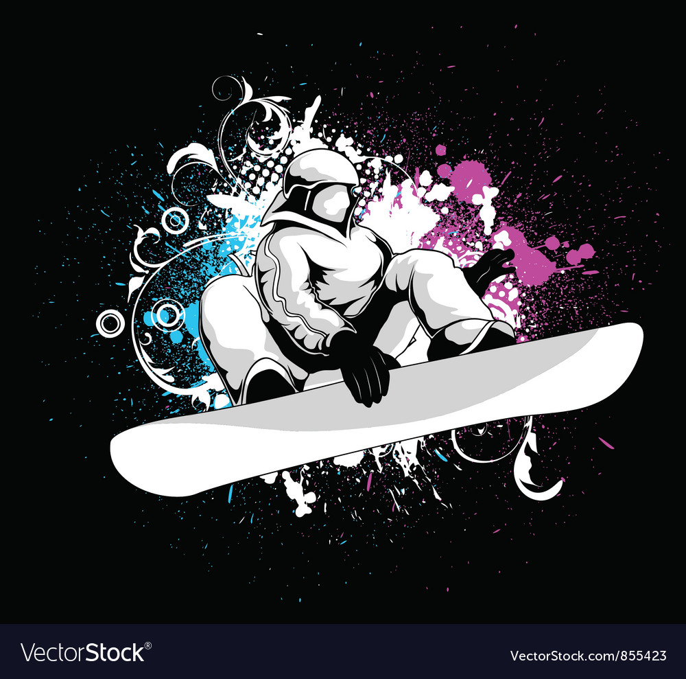 Snowboarder Royalty Free Vector Image - VectorStock