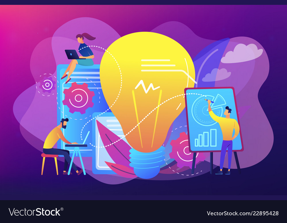 Competitive intelligence concept Royalty Free Vector Image