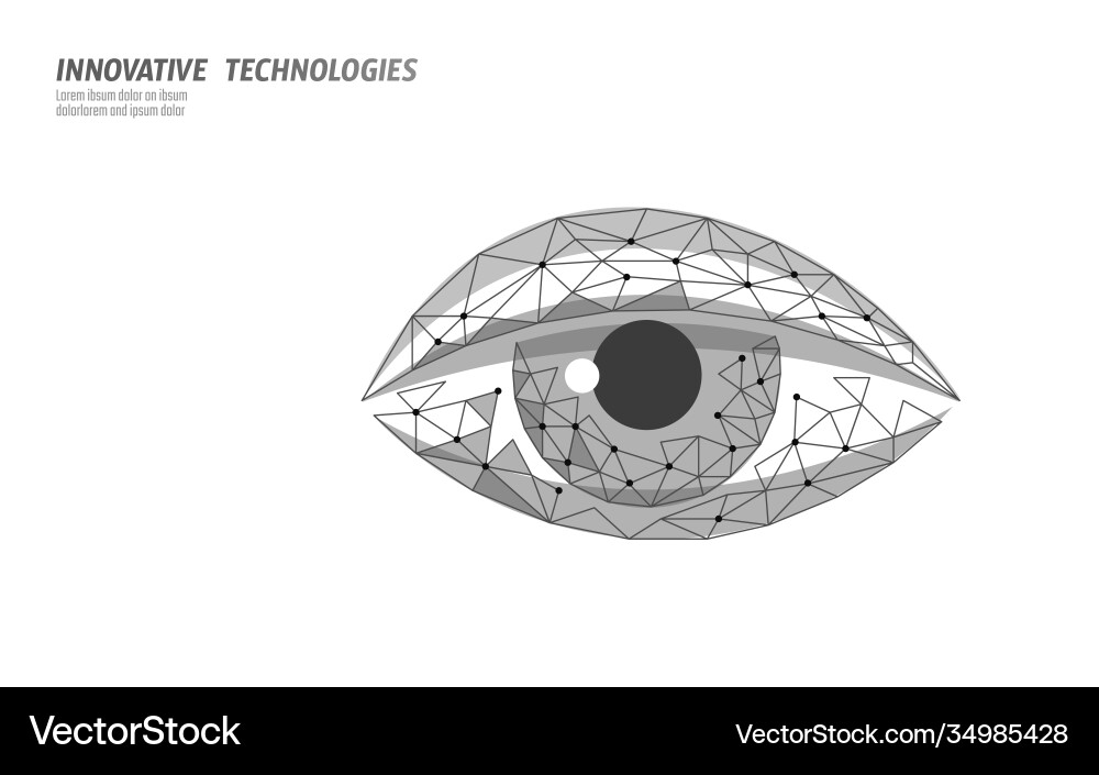 Eye ai privacy control digital camera business Vector Image