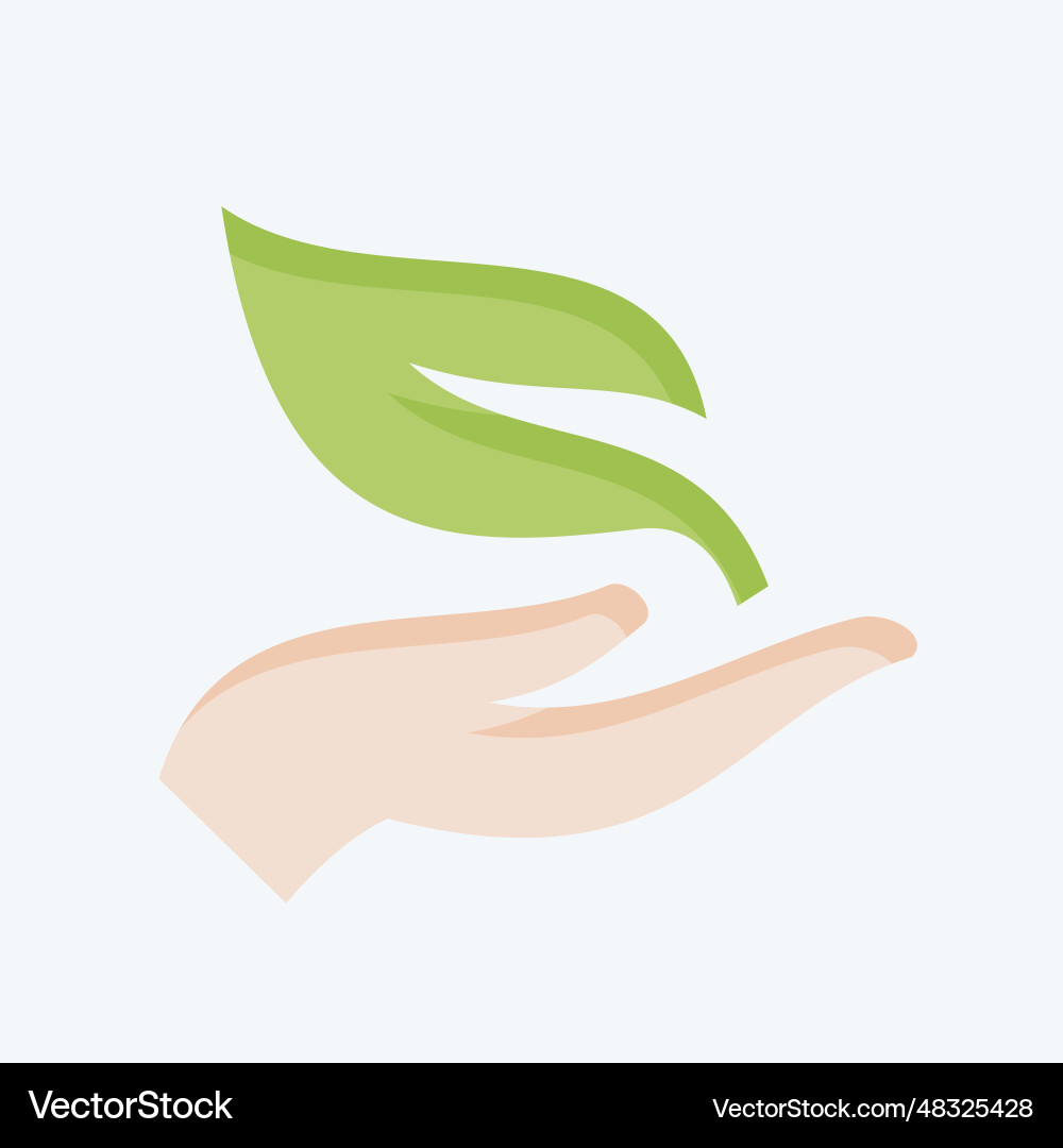 Icon ecology related to climate change symbol Vector Image