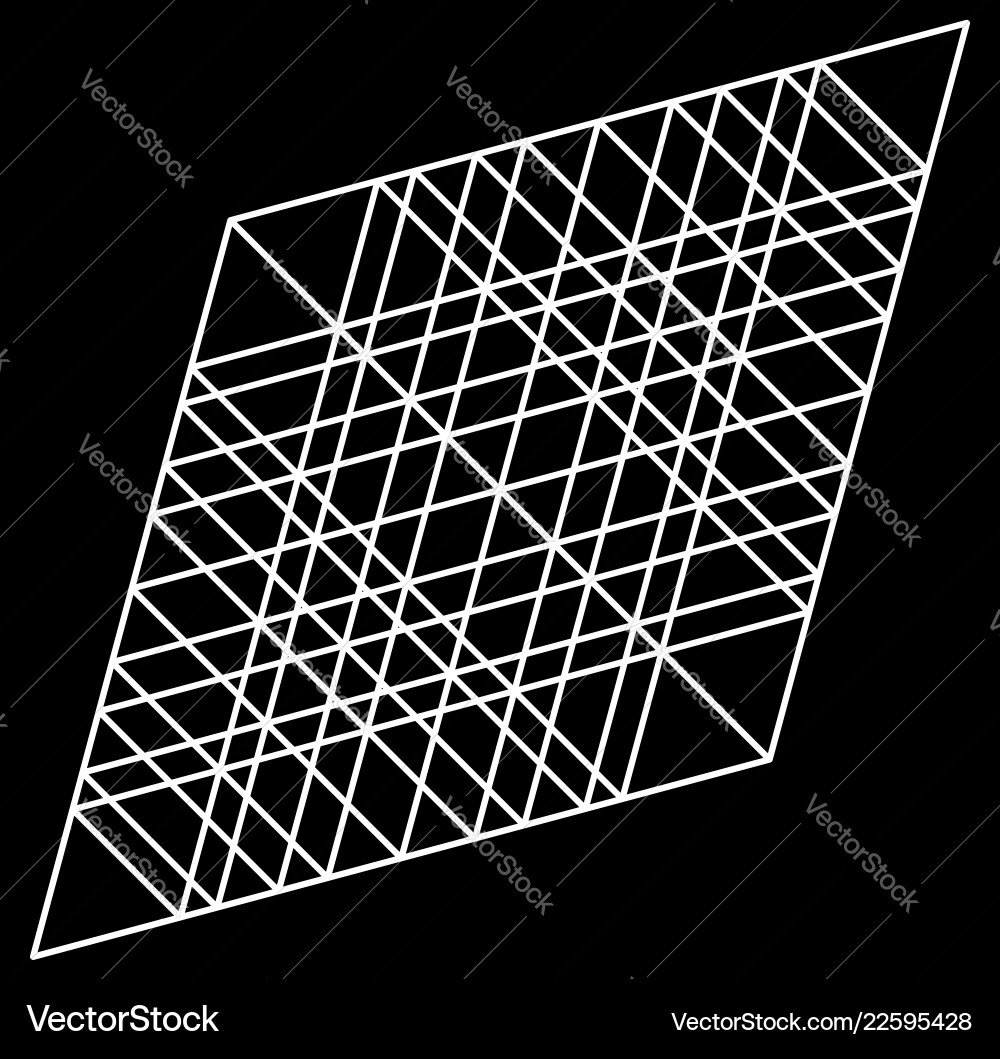 Lozenge rhombus artistic geometric element Vector Image