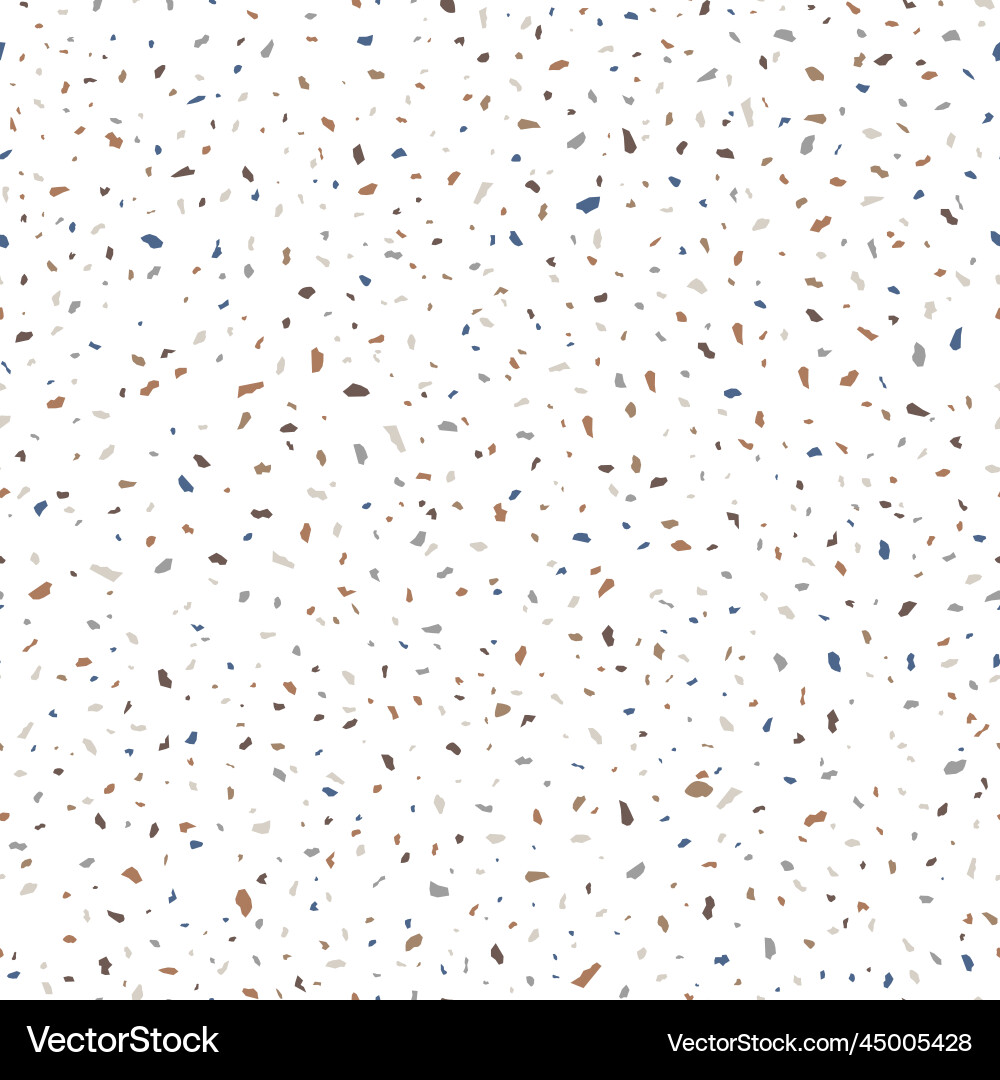 Mid-century style terrazzo stone texture seamless Vector Image