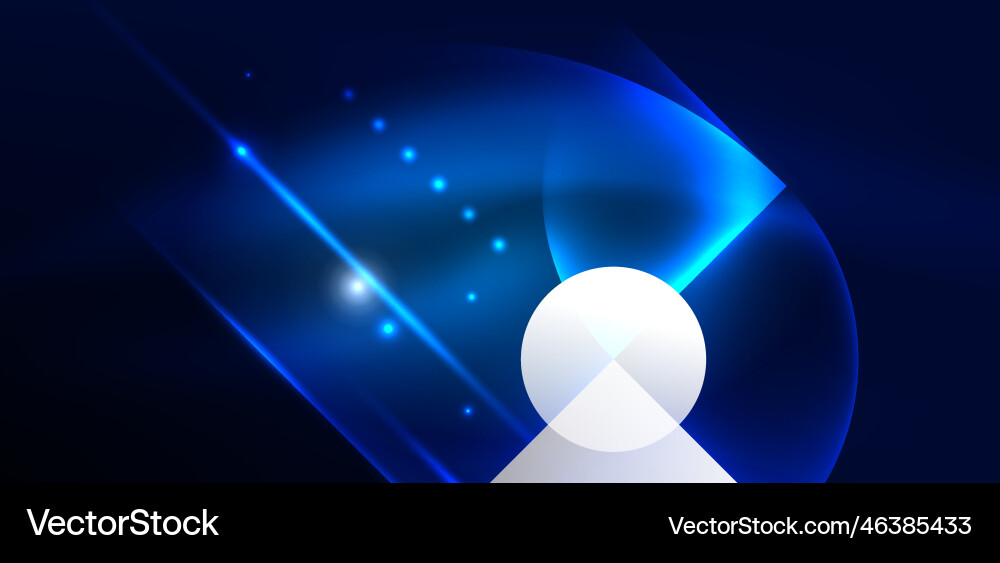 Abstract background blue shiny glowing neon color Vector Image