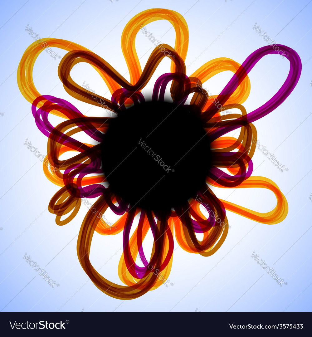 Abstract threads frame Royalty Free Vector Image