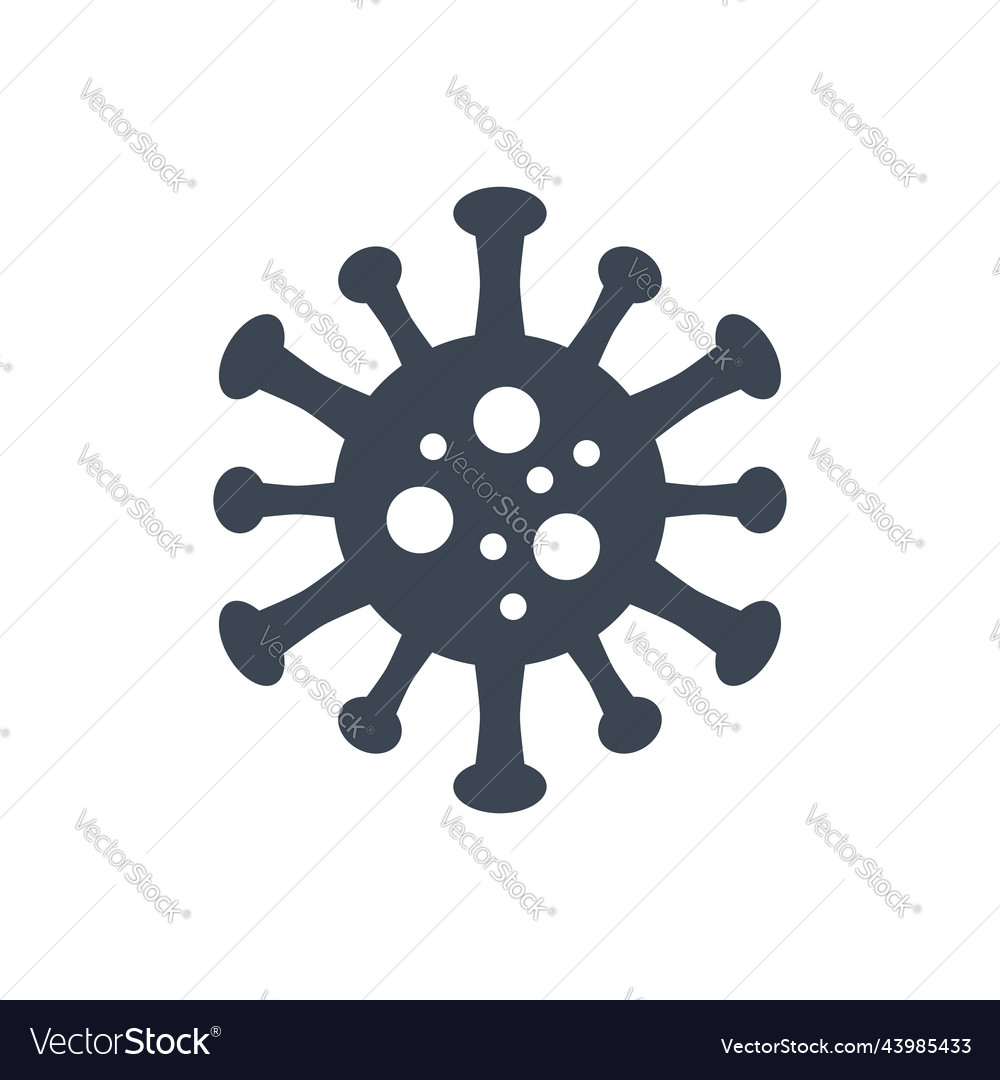 Coronavirus covid19 related glyph icon Royalty Free Vector