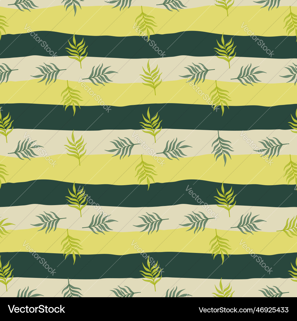 Fern leaf wallpaper abstract exotic plant Vector Image