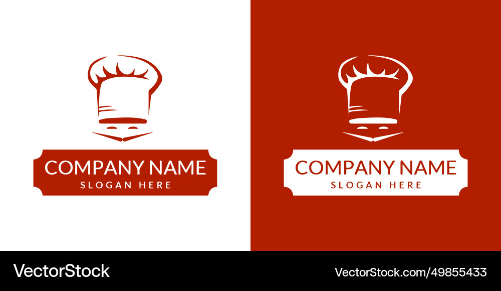Food chef restaurant logo design template chef Vector Image
