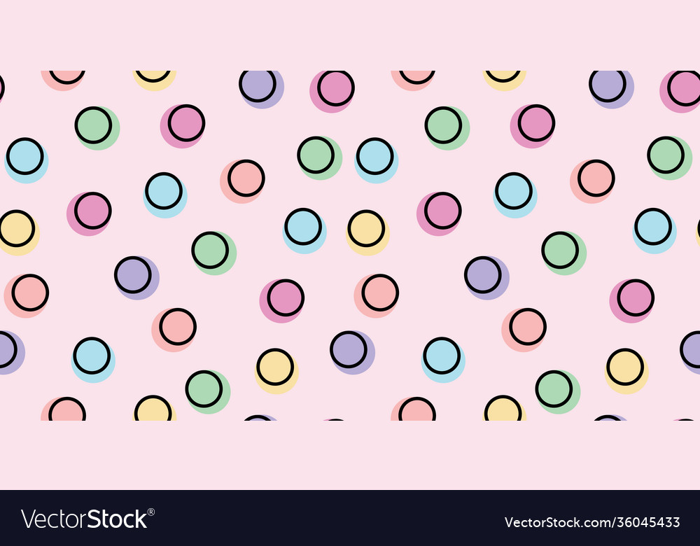 Scattered random circles seamless repeat pattern Vector Image