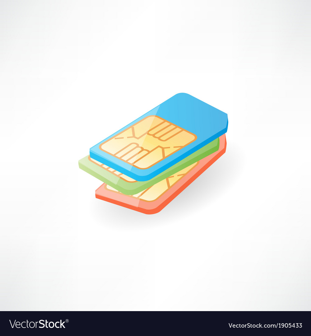 Sim card Royalty Free Vector Image - VectorStock