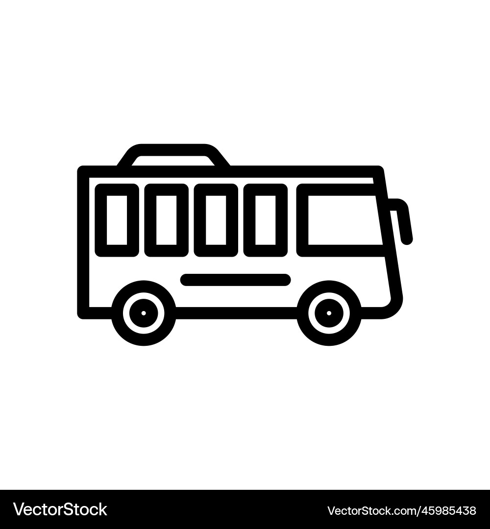 Bus icon on white background can also be used Vector Image
