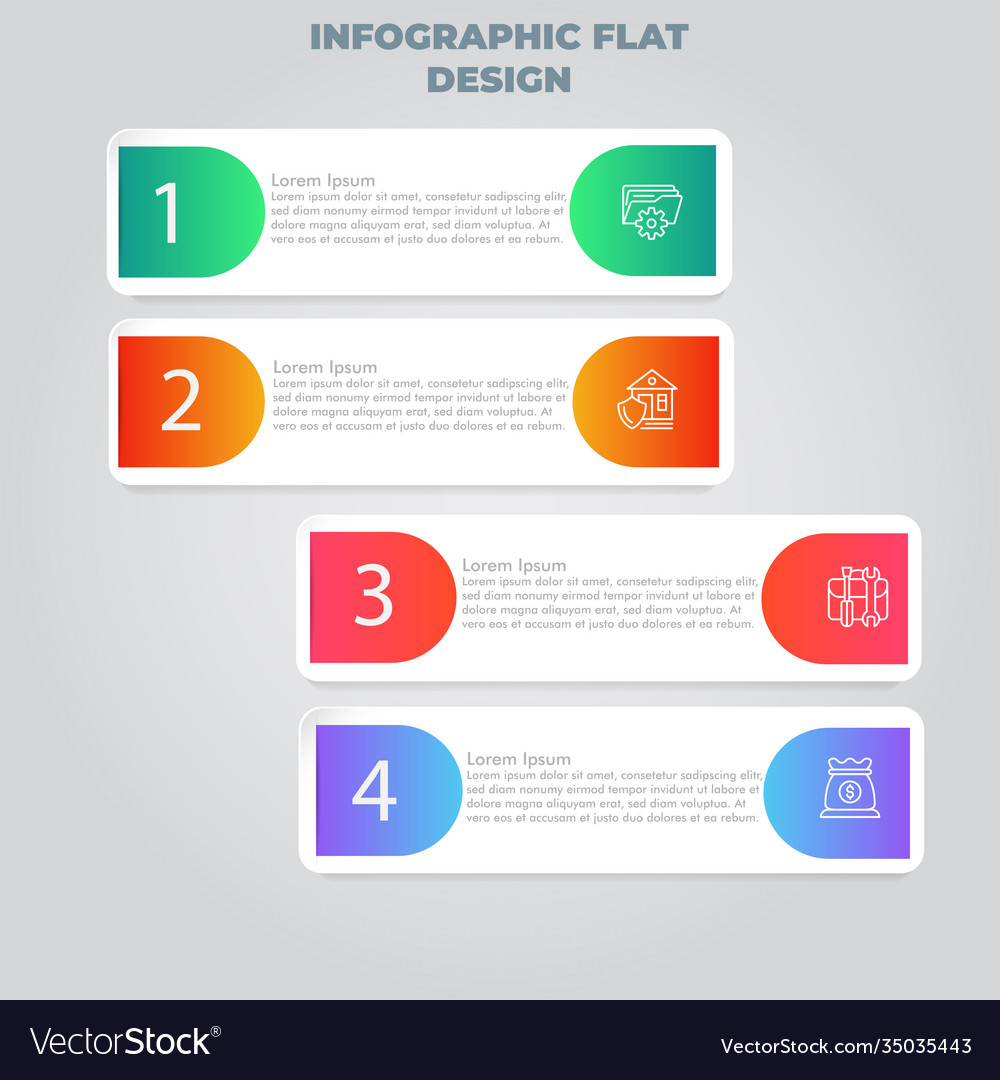 Business data visualization process chart Vector Image
