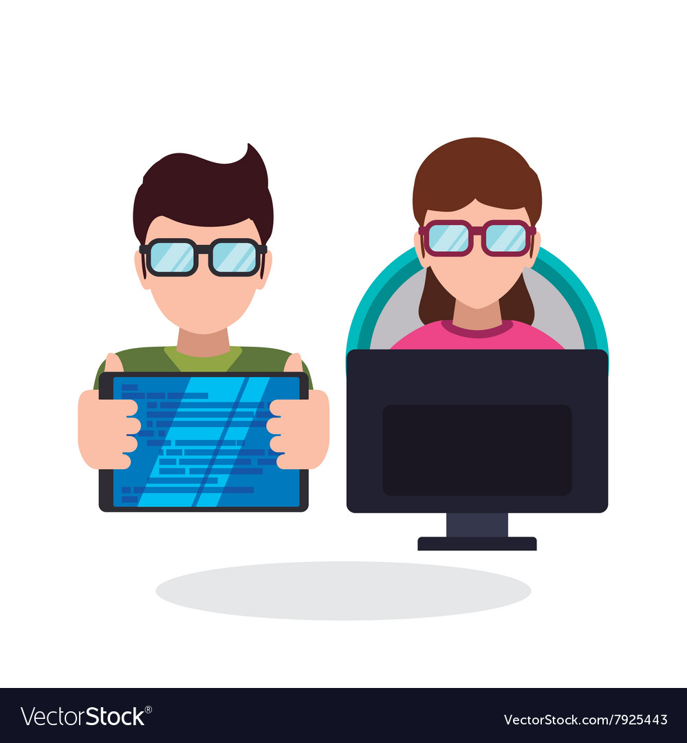 Development and software design Royalty Free Vector Image