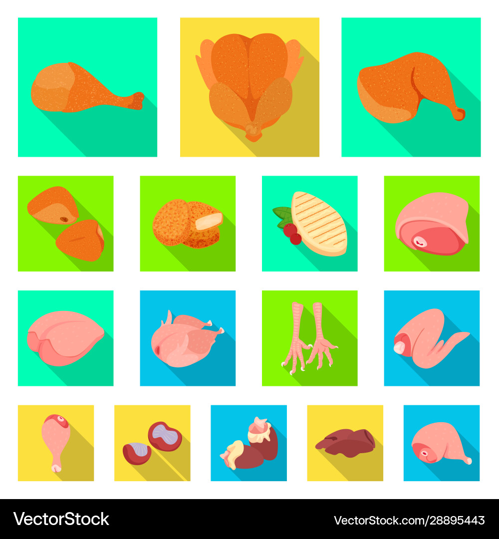 Product and poultry symbol Royalty Free Vector Image