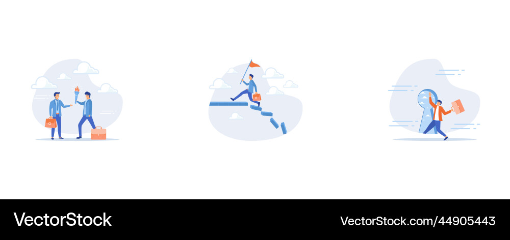 Successor plan survive and success in crisis key Vector Image