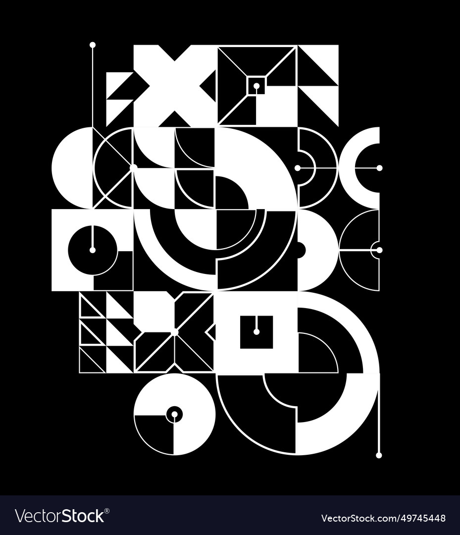 Abstract Geometric Pattern Background Isolated Vector Image