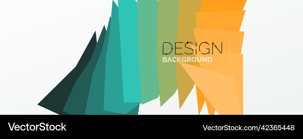 Background colorful shapes template wallpaper Vector Image