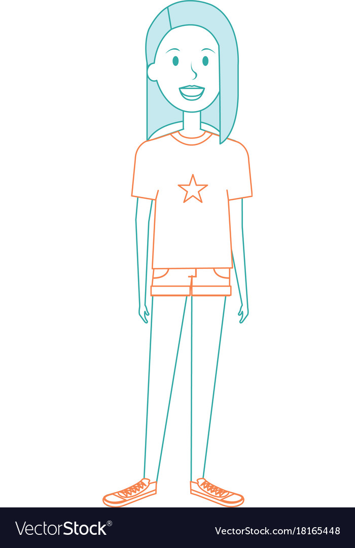 Beautiful woman avatar character Royalty Free Vector Image