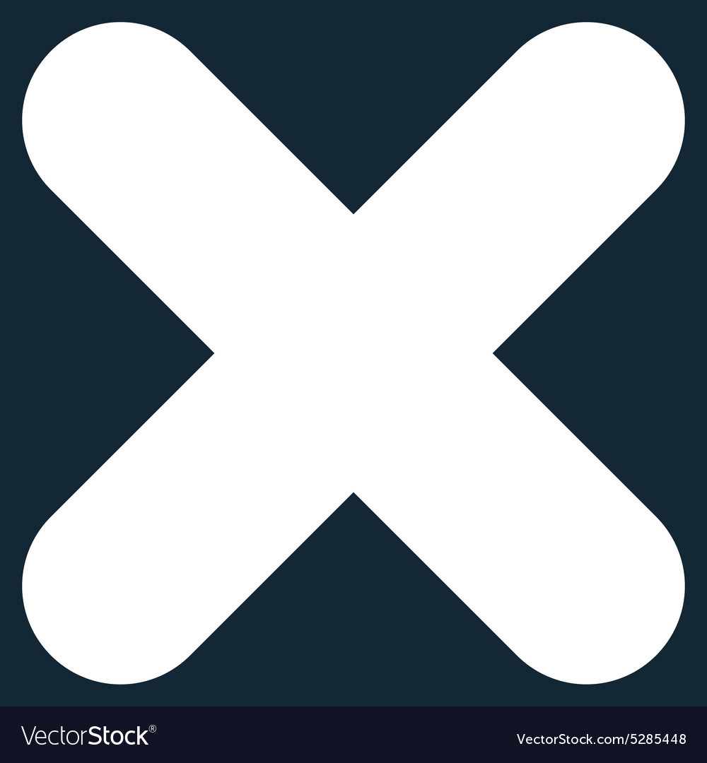 Cancel flat white color icon Royalty Free Vector Image Cancel flat white color icon Royalty Free Vector Image