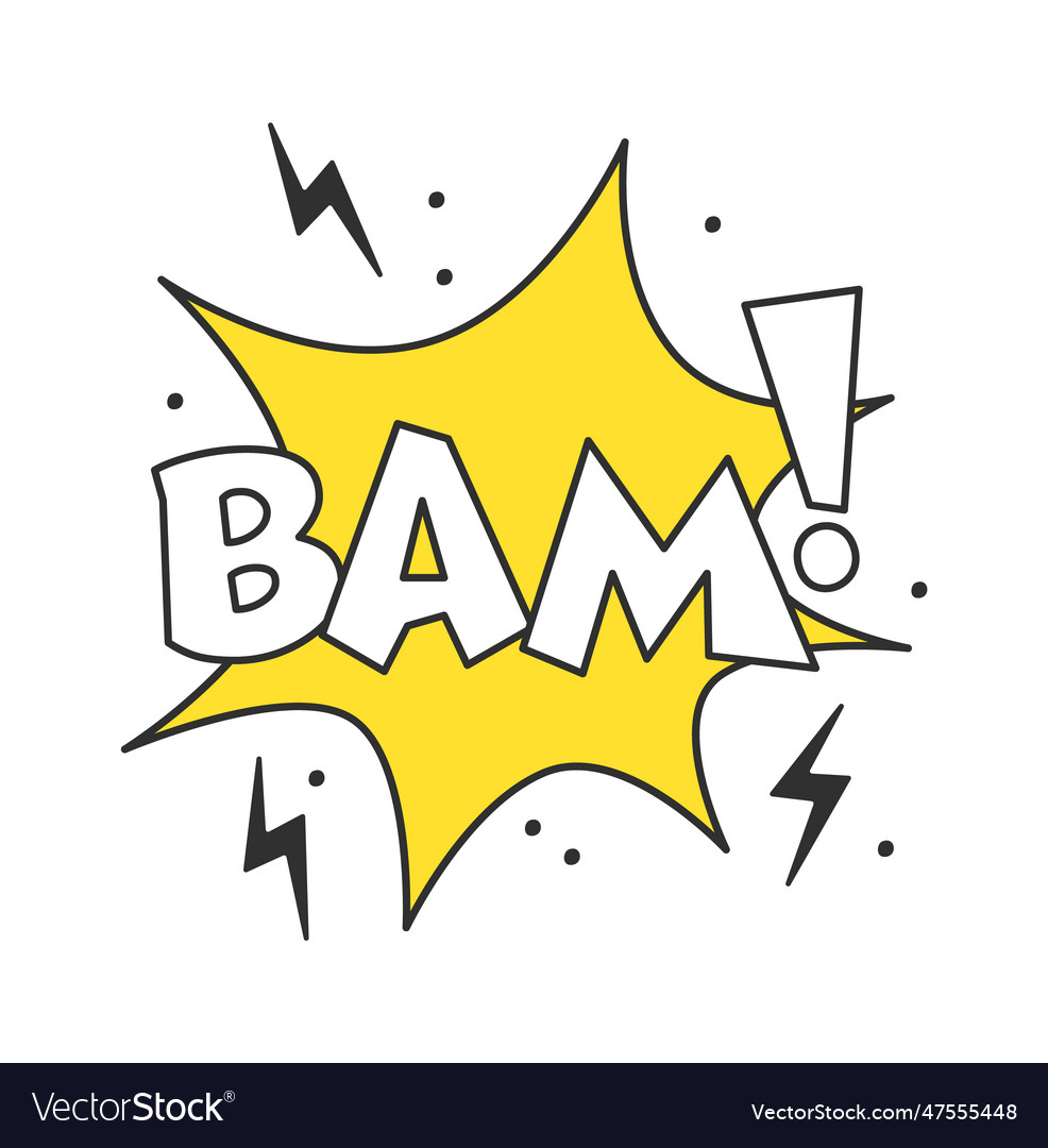 Comic cartoon explosion Royalty Free Vector Image