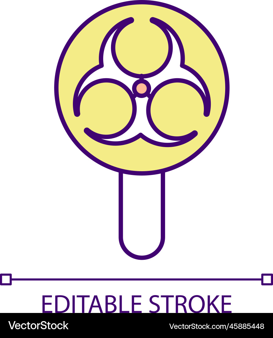 Hazard awareness rgb color icon Royalty Free Vector Image