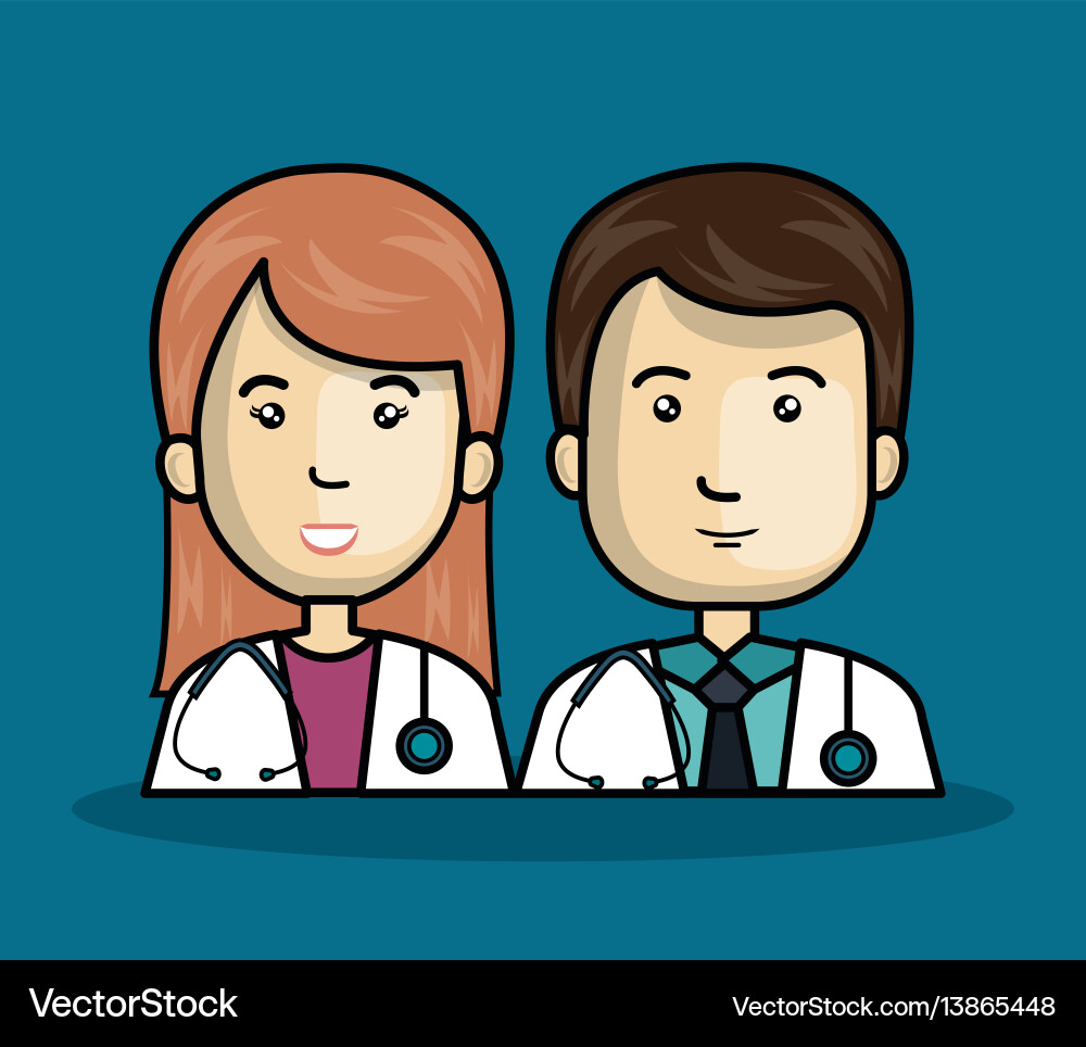 Health professional avatar icon Royalty Free Vector Image