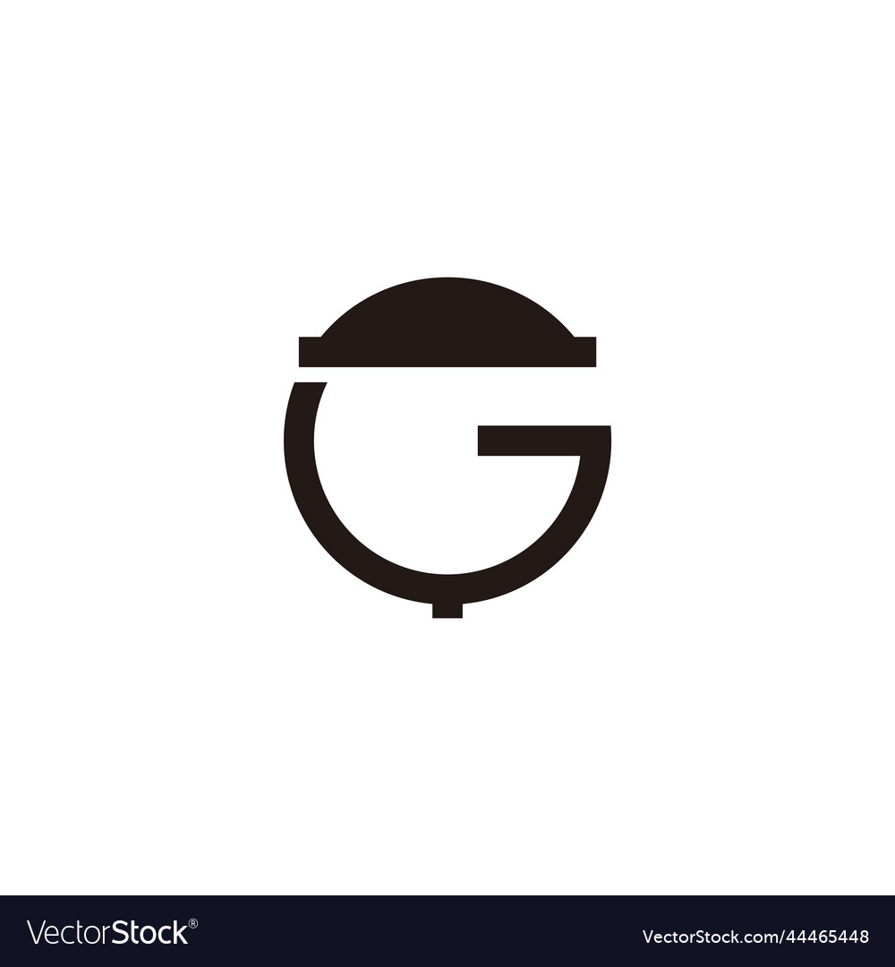 Letter g abstract head hat fashion logo Royalty Free Vector Letter g abstract head hat fashion logo Royalty Free Vector