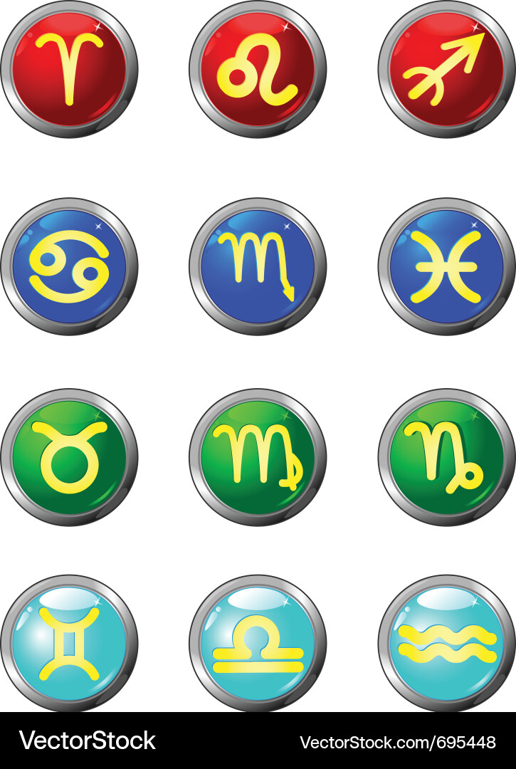 Signs of zodiac Royalty Free Vector Image - VectorStock