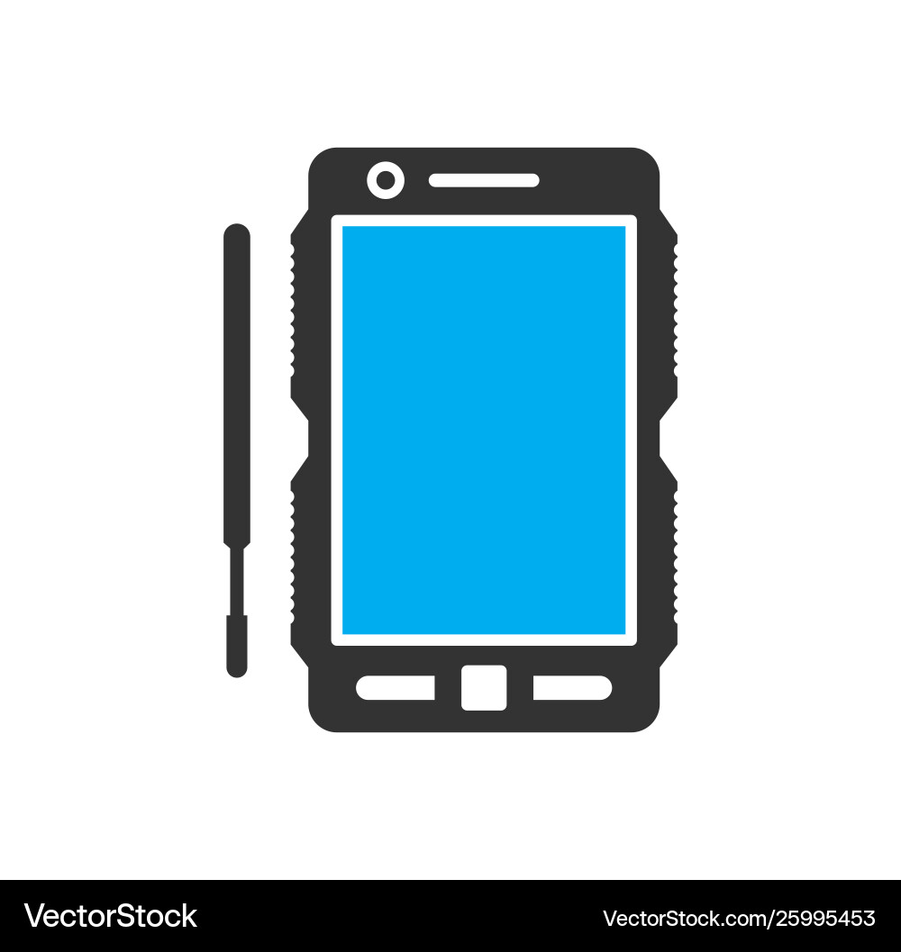 Smartphone related icon on background for graphic Vector Image
