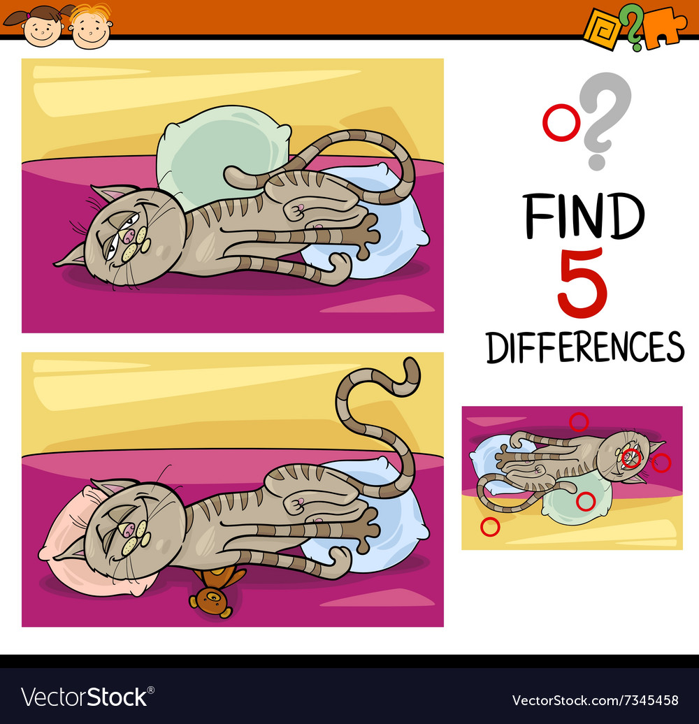 Differences preschool task Royalty Free Vector Image Differences preschool task Royalty Free Vector Image