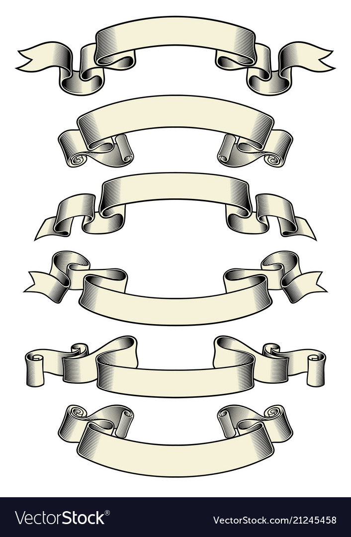 Ribbon set Royalty Free Vector Image - VectorStock