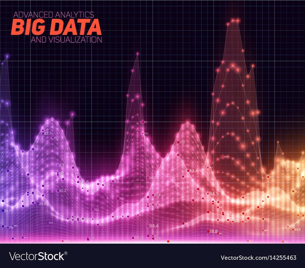 Abstract colorful big data Royalty Free Vector Image